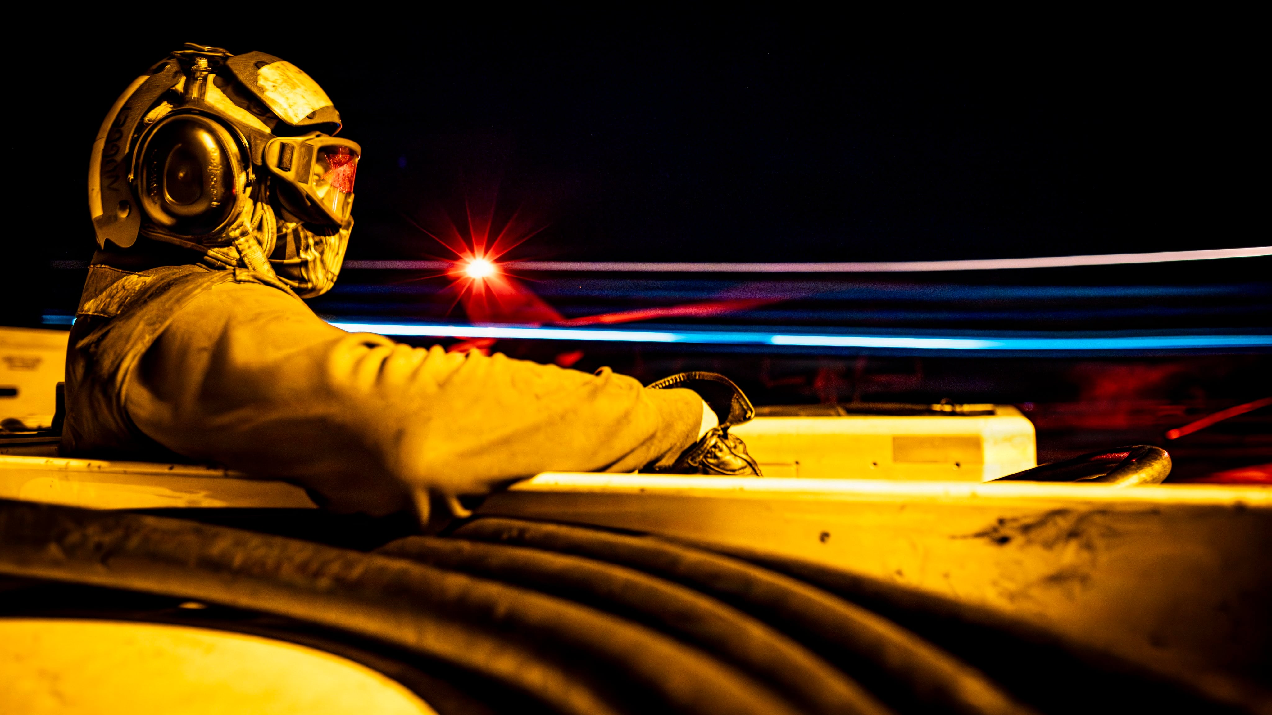 U.S. Navy’s USS Gerald R. Ford Conducts Night Drills in Caribbean