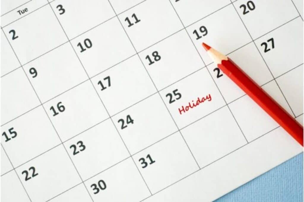 List: Holidays, long weekends as December 2025 ends, January 2026 starts