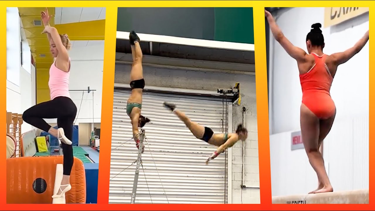 Rare 3.5 twist on floor, triple back, Asia D'Amato and Flávia Saraiva ...
