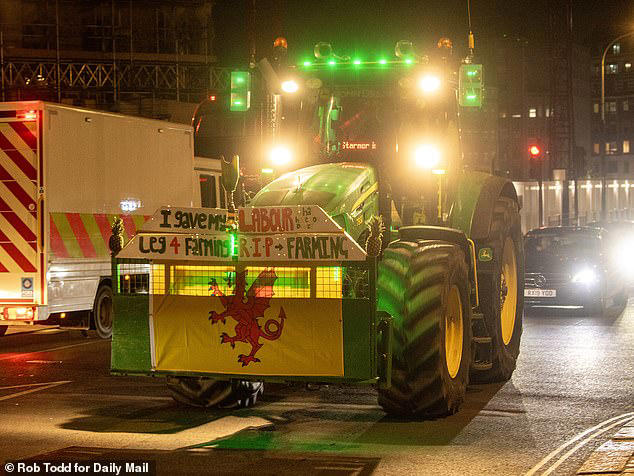 Furious farmers defy tractor ban as they drive to Westminster in ...