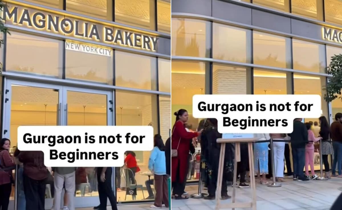 "Gurugram Ka Naya Ajooba": Long Queues Outside New Magnolia Bakery Go Viral