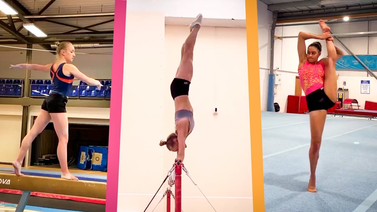 Sanne Wevers' trademark beam series 🌪️ in training #32