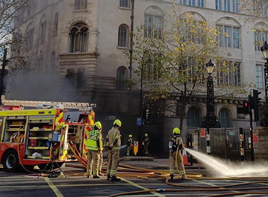 Major fire breaks out in underground tunnel in London