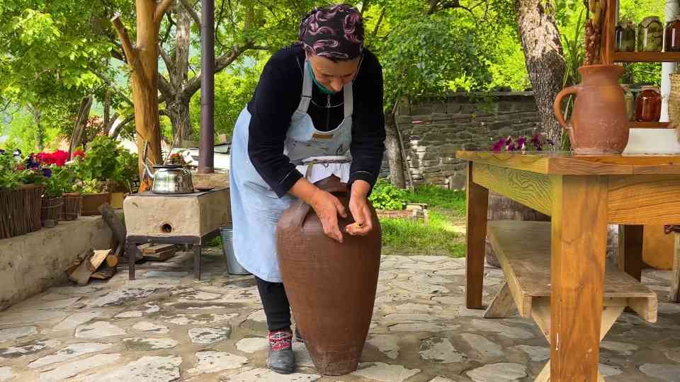 How homemade butter is still made in the countryside
