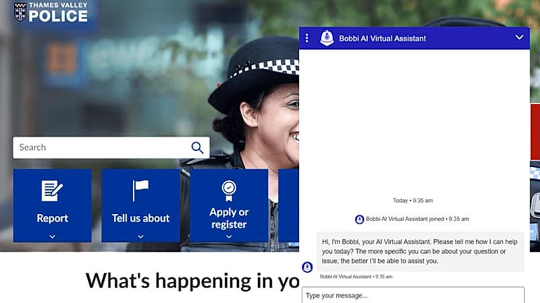 Meet Bobbi: The UK’s first AI police assistant hoping to ease pressure ...