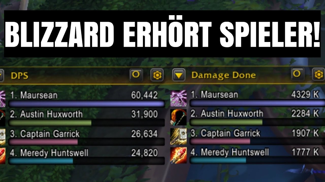 Blizzard hört auf die Spieler! DPS-Meter von WoW bekommt zahlreiche ...