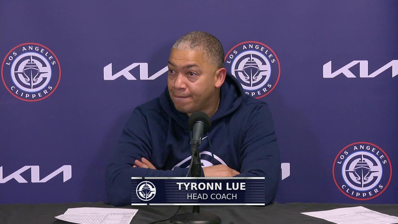LAL 135, LAC 118: Clippers coach Tyronn Lue Postgame Media Availability