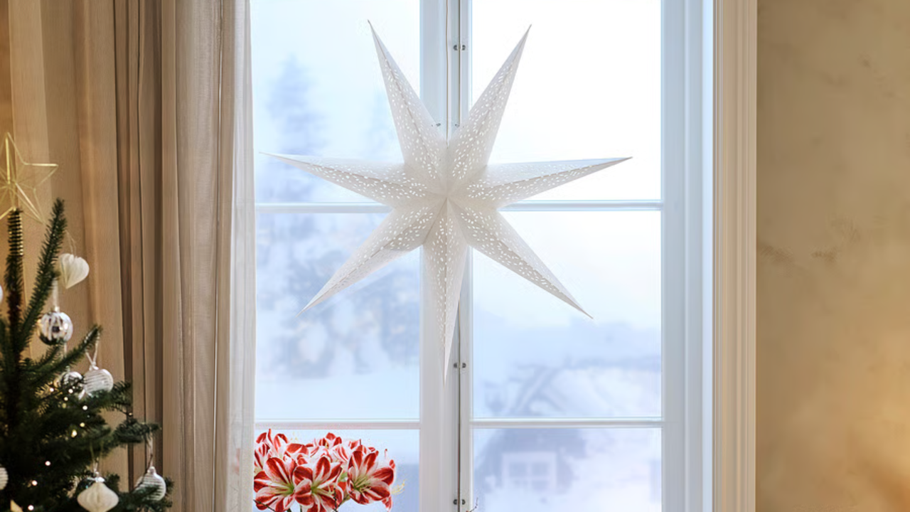 Where to hang your IKEA STRÅLA star lamp for an authentic Scandi look