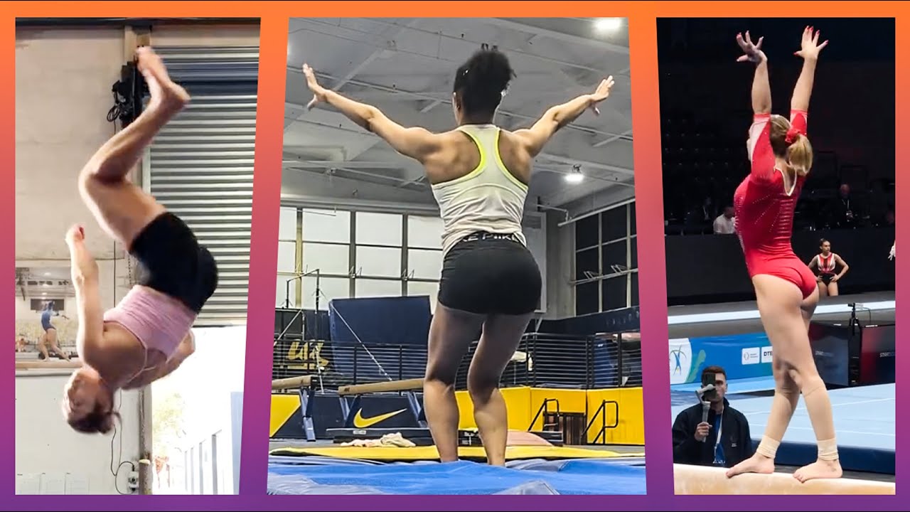 Hardest beam skill (layout full), Manila Esposito & Alice D'Amato back ...