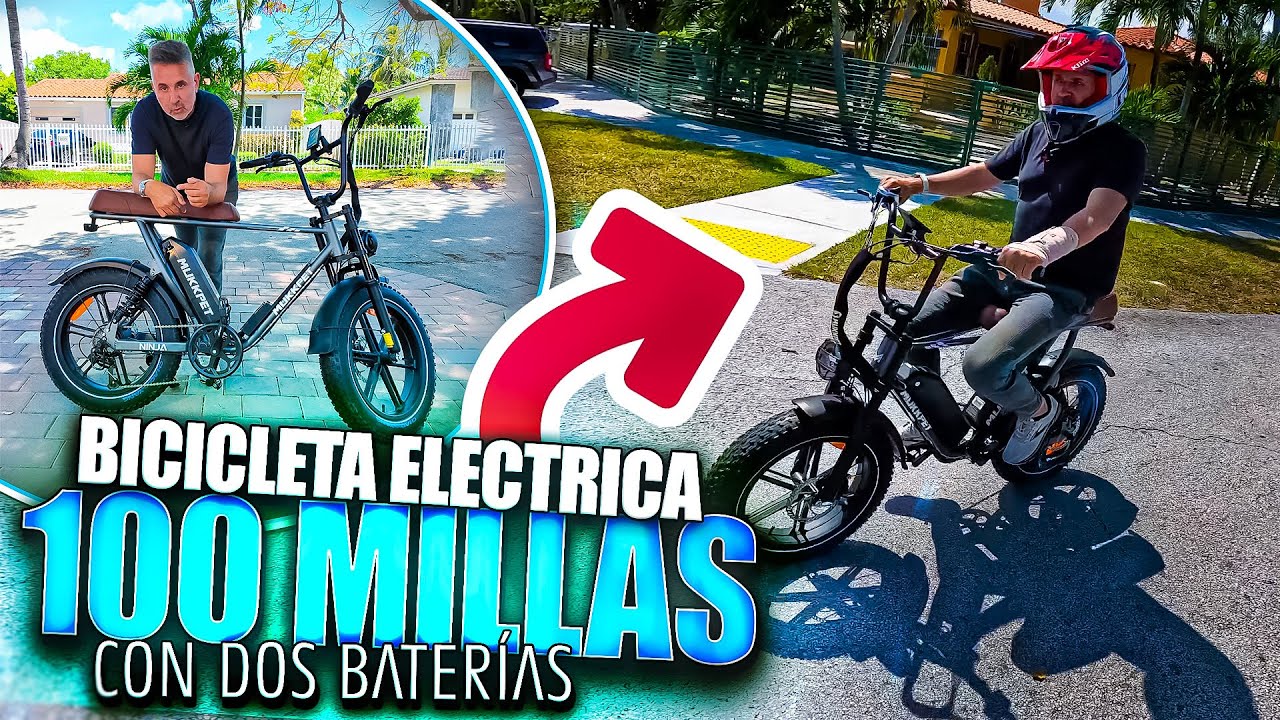 MUKKPET Ninja • Moto-bici para dos personas • 100 millas de rango
