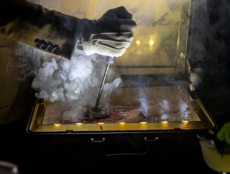 The Miami Beach restaurant with the $1,000 steak reopens with a bang