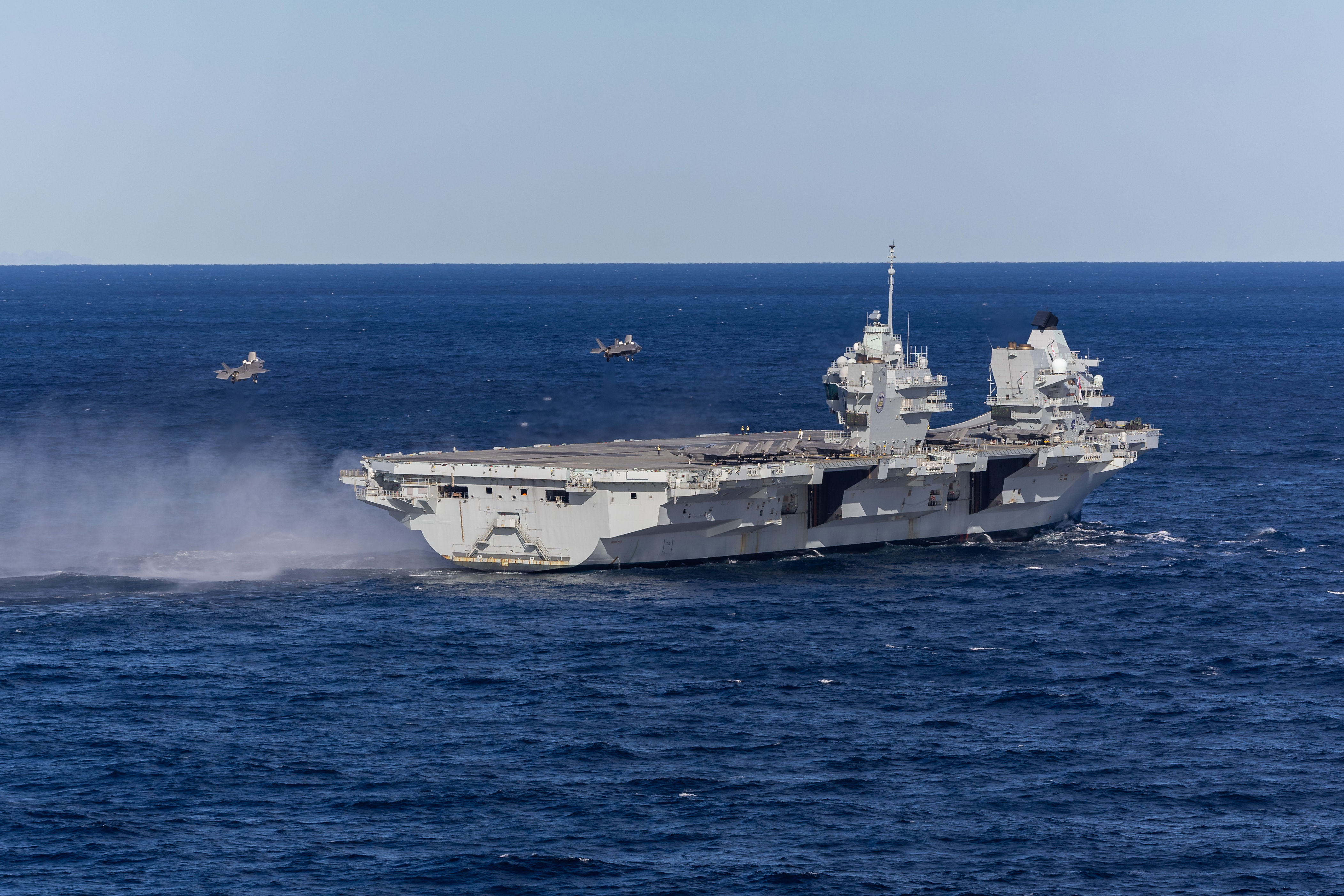 Royal Navy: HMS Prince of Wales joins forces with Italy carrier ITS ...