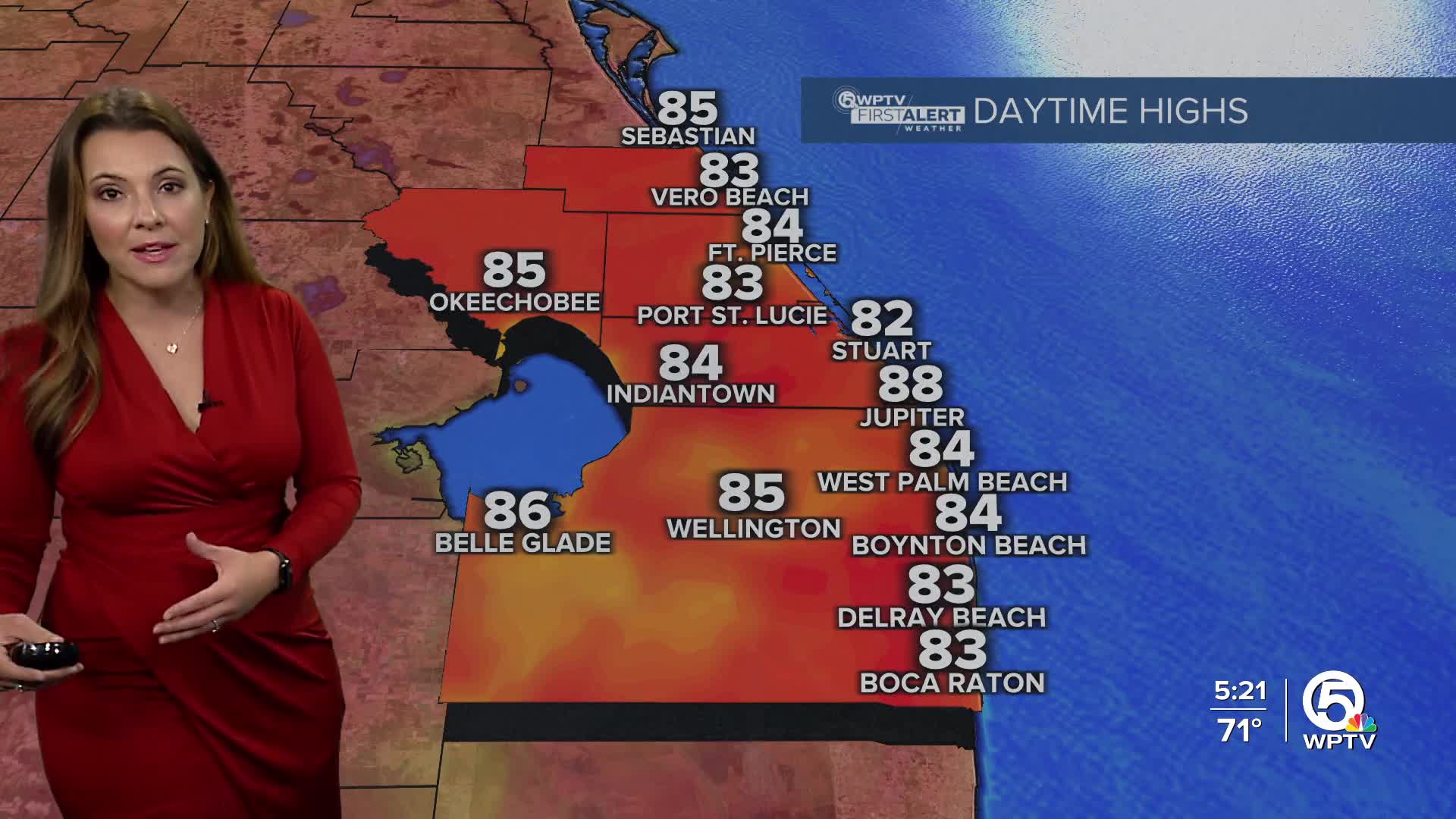WPTV First Alert Weather Forecast for Morning of Wednesday, Nov. 26, 2025