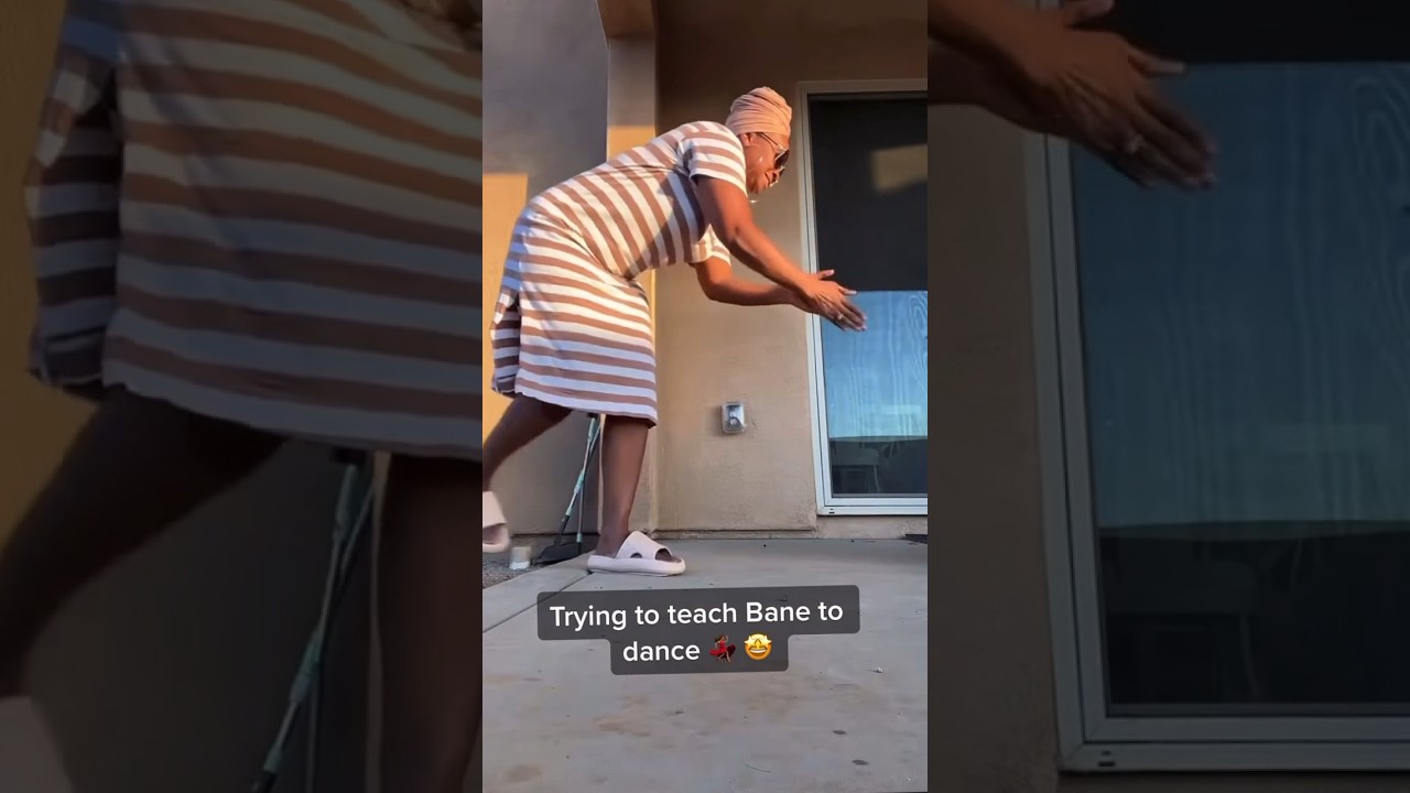Mom and dog refuse to dance despite all attempts