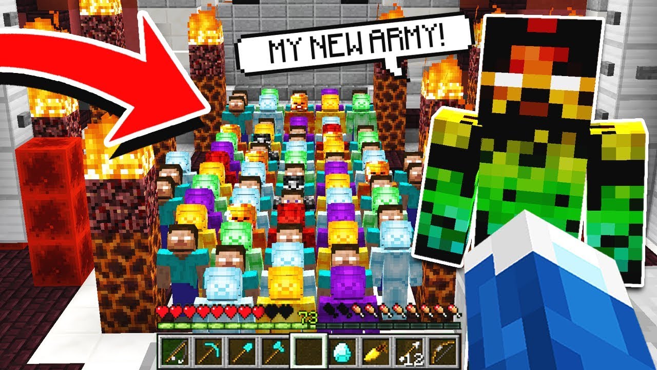 Boss Steve Rebuilds His Steve Army Minecraft Chaos