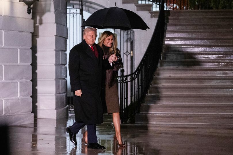 Trump accused of using Melania as 'walking cane' as president spotted ...