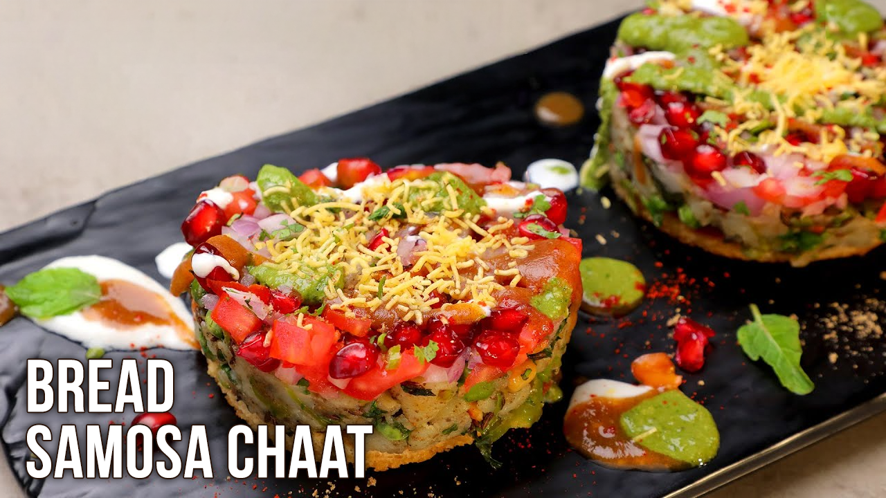 Instant Bread Samosa Chaat