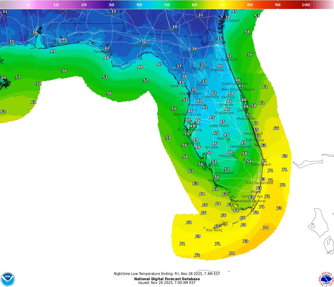 Frost, freezing temps in Florida for Thanksgiving? See local forecast