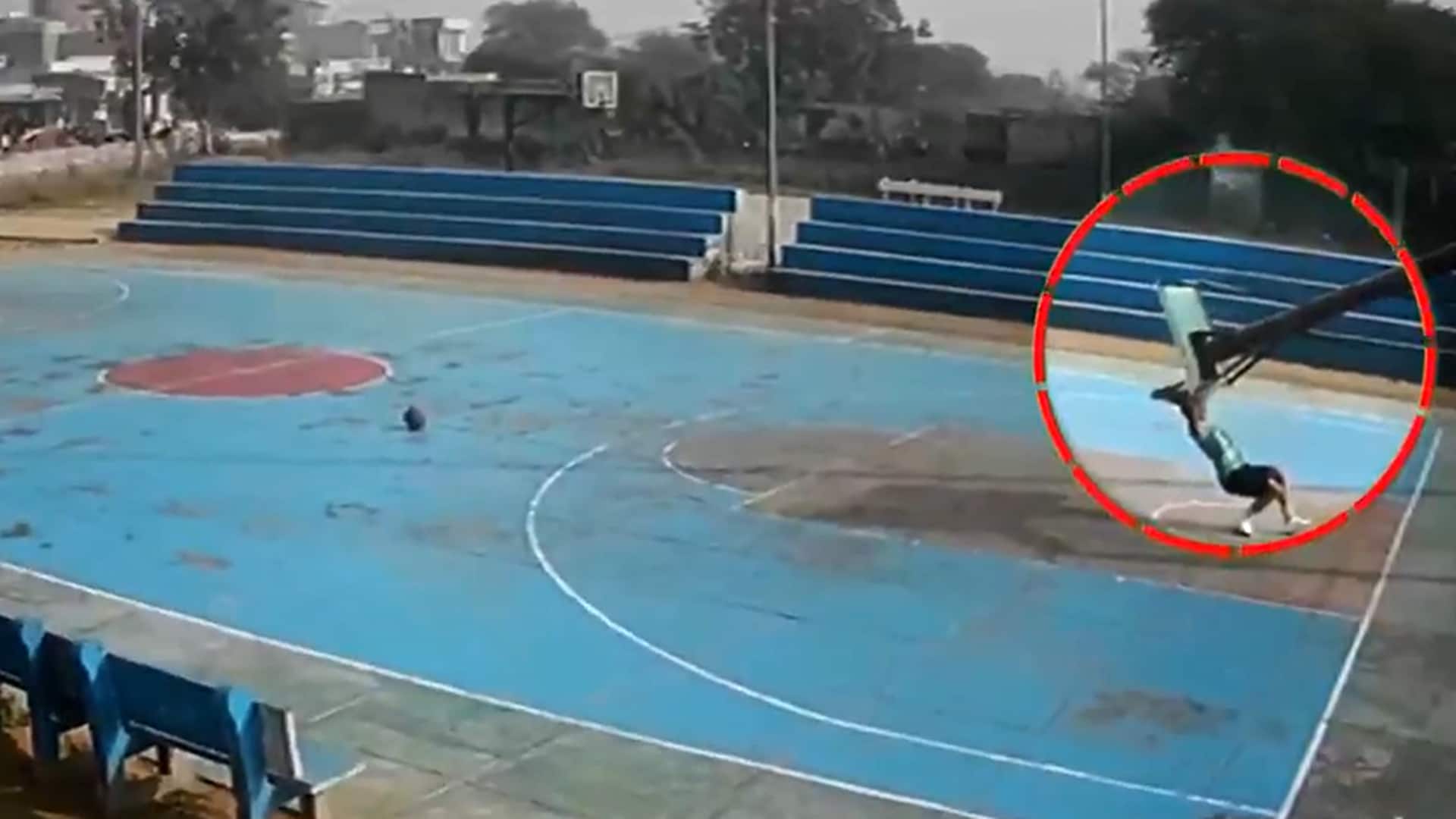 Caught On Camera: Teen Basketball Player Dies in Freak Court Accident ...