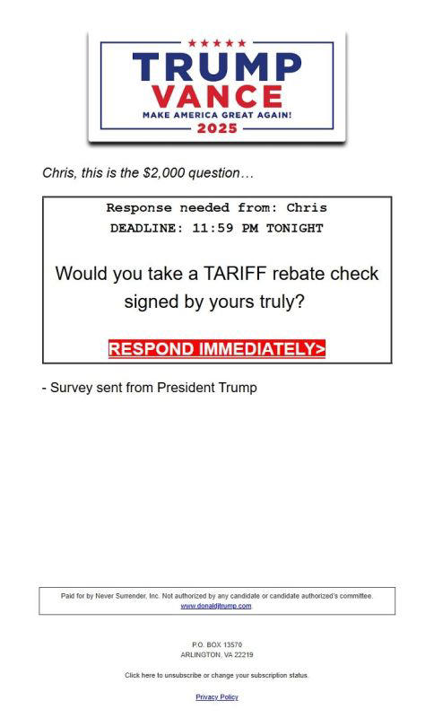 Trump Continues Asking for Cash While Dangling $2,000 Checks