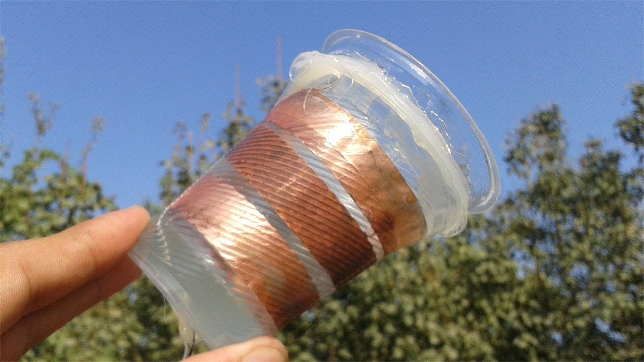 How to make a simple solar cell with copper tape and plastic cups | DIY ...