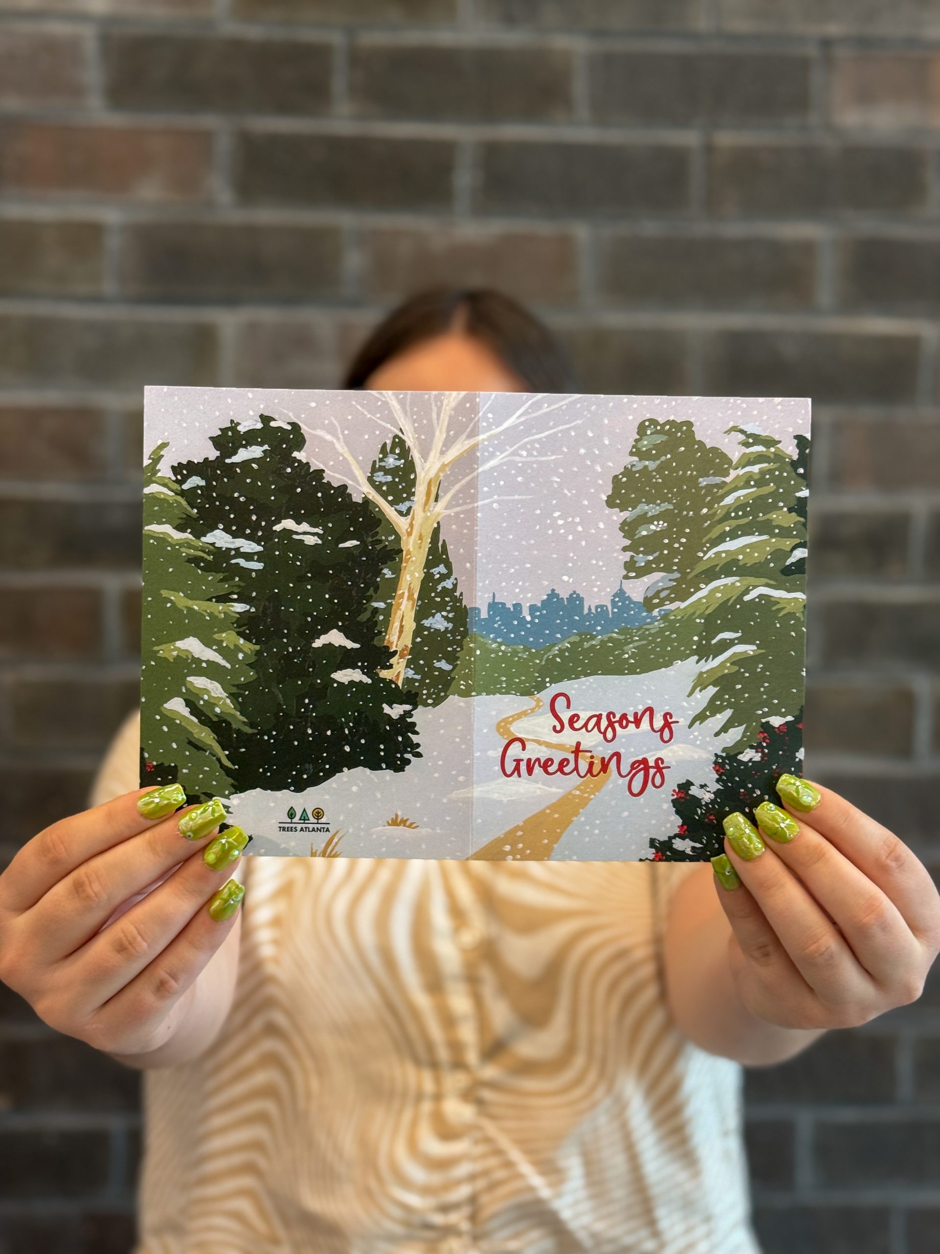 Trees Atlanta holiday card program features Elizabeth Lang's 'Evergreen ...