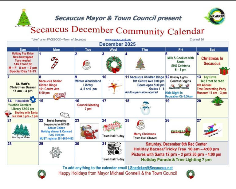 All The December Events In Secaucus