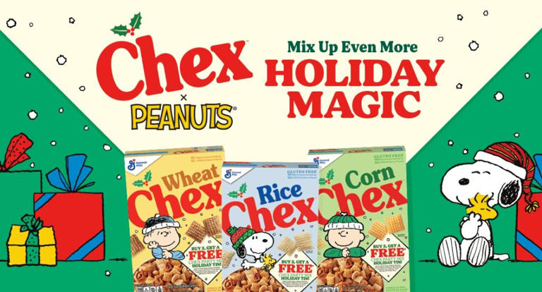 How To Score The Limited Edition Peanuts Chex Holiday Tin This Year
