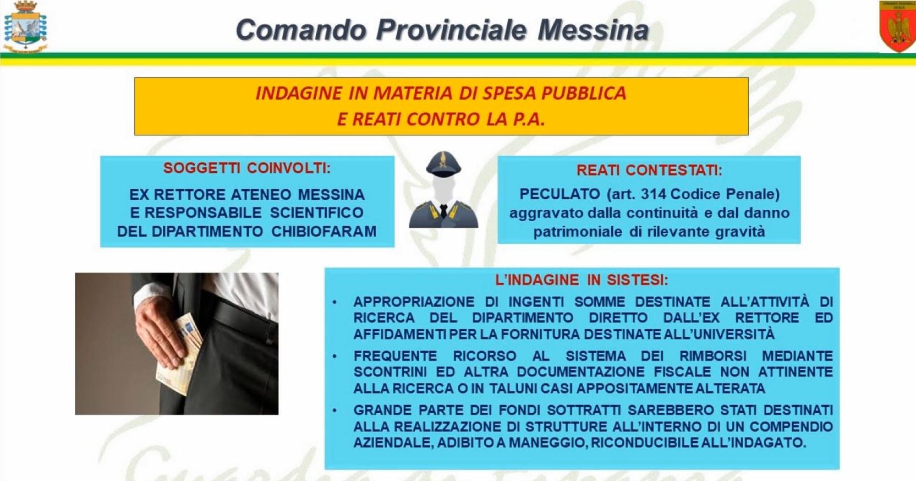 Inchiesta su ex rettore Messina, gip ha rigettato domiciliari