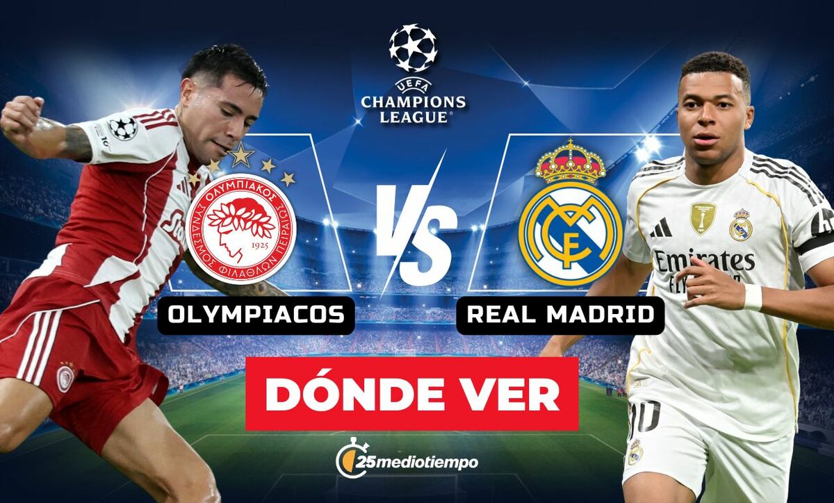 Olympiacos vs. Real Madrid EN VIVO. Partido J5 de Champions League 2025 HOY