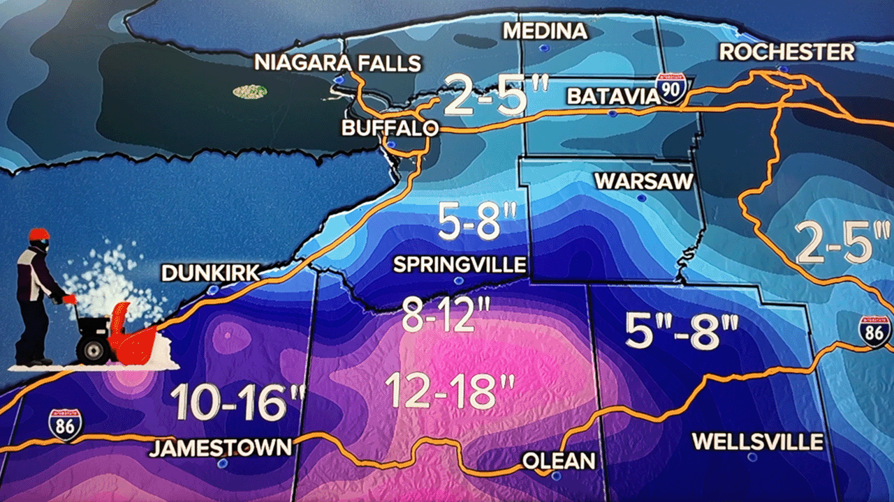 Lake effect snow machine set to crank up as we head into Thanksgiving