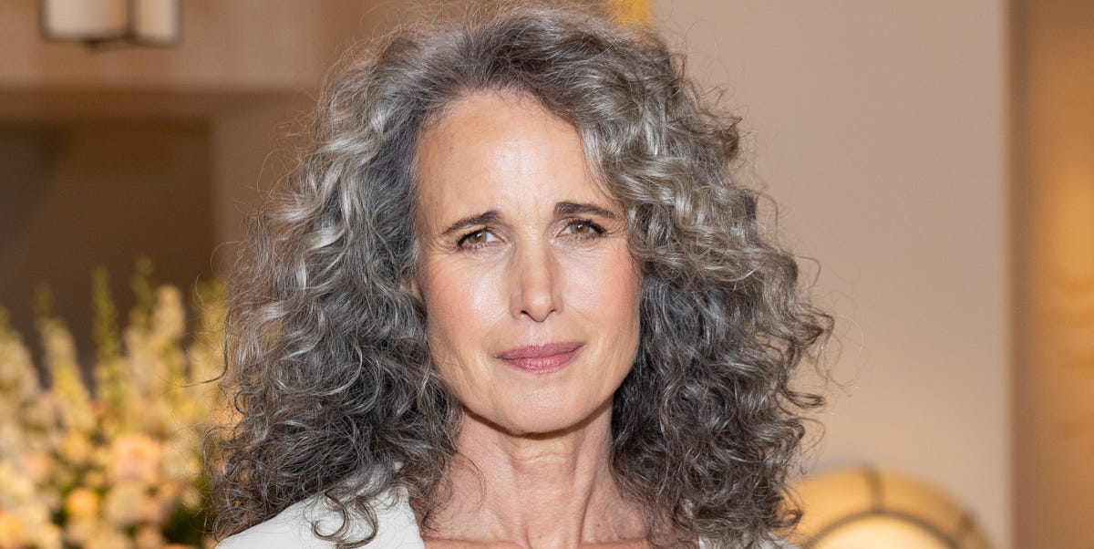 Andie MacDowell Relies on This $16 Haircare Duo for Shiny, Hydrated Hair