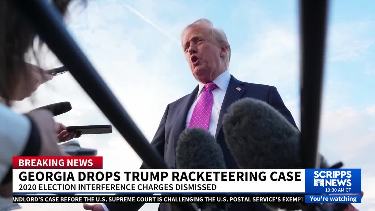 Georgia drops 2020 Trump racketeering case