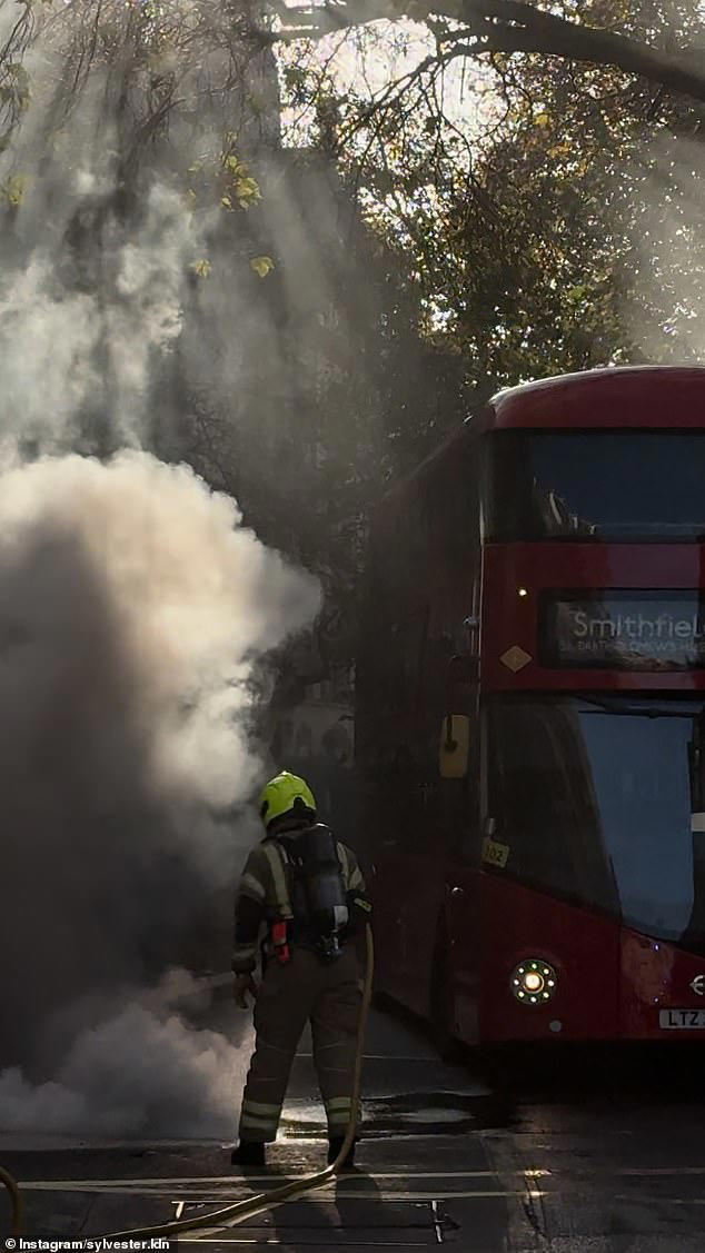 Black smoke engulfs central London as fire breaks out in underground tunnel