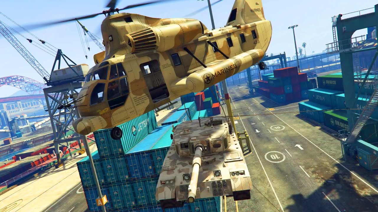 GTA 5 thug life #117 - Cargobob + tank! (GTA 5 online)