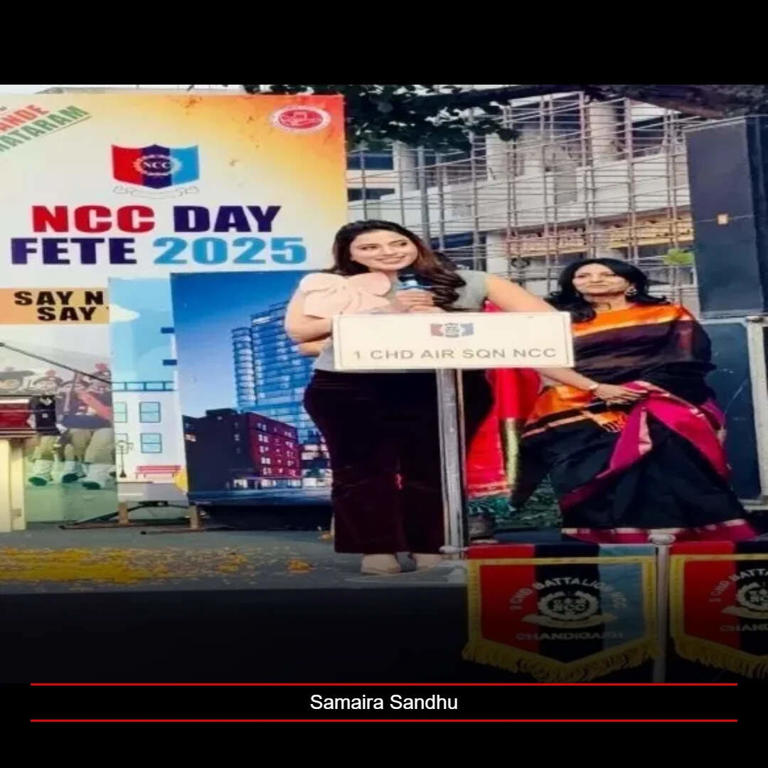 Samaira Sandhu gets warm welcome at NCC Day in Chandigarh