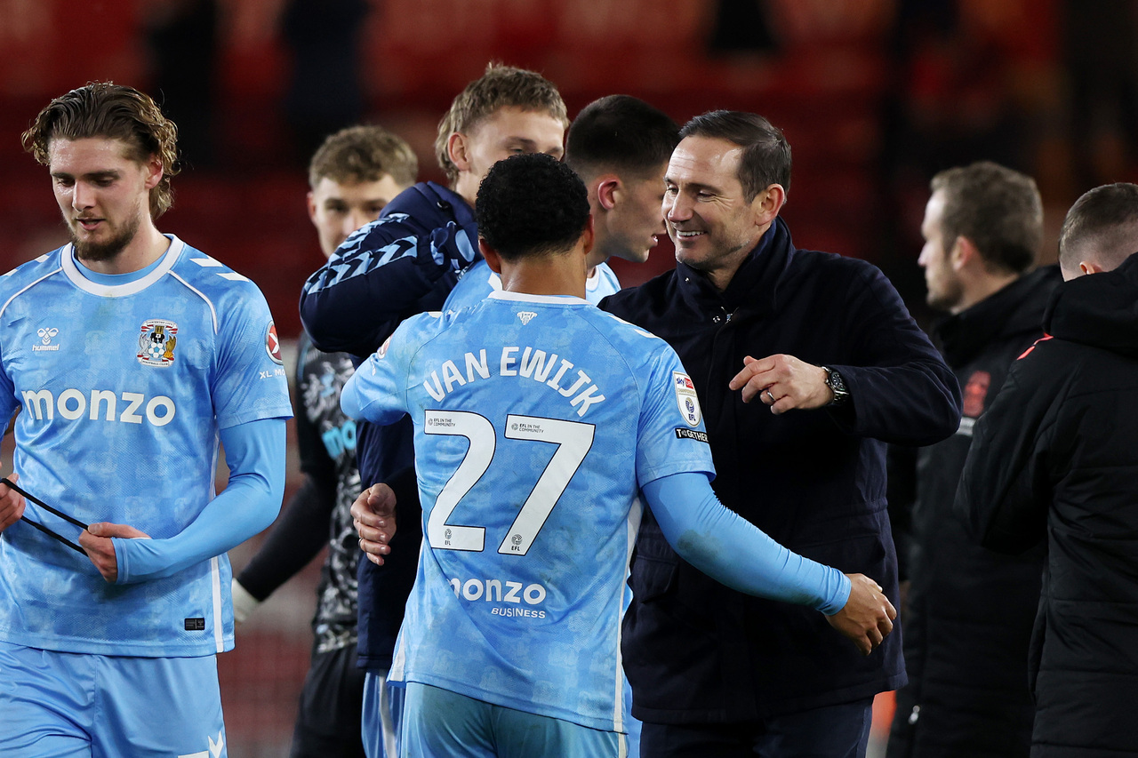 Coventry City enjoying a record lead at the top of the Championship