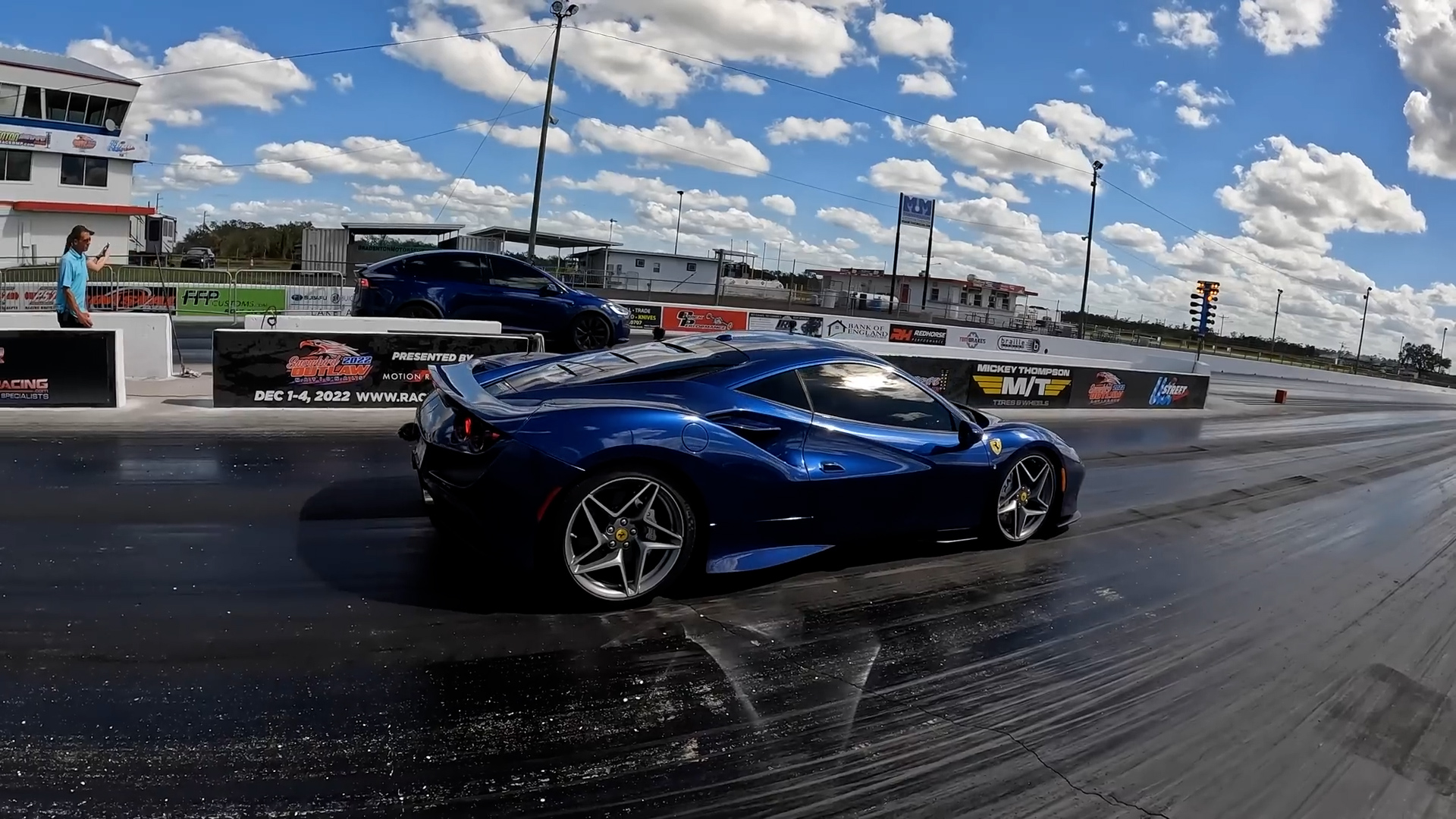 Can the Model X Plaid Beat the Ferrari F8?