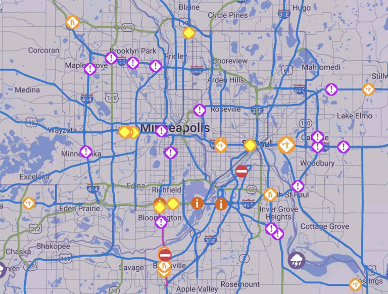 Hundreds of crashes, spinouts as heavy snow impacts Minnesota travel
