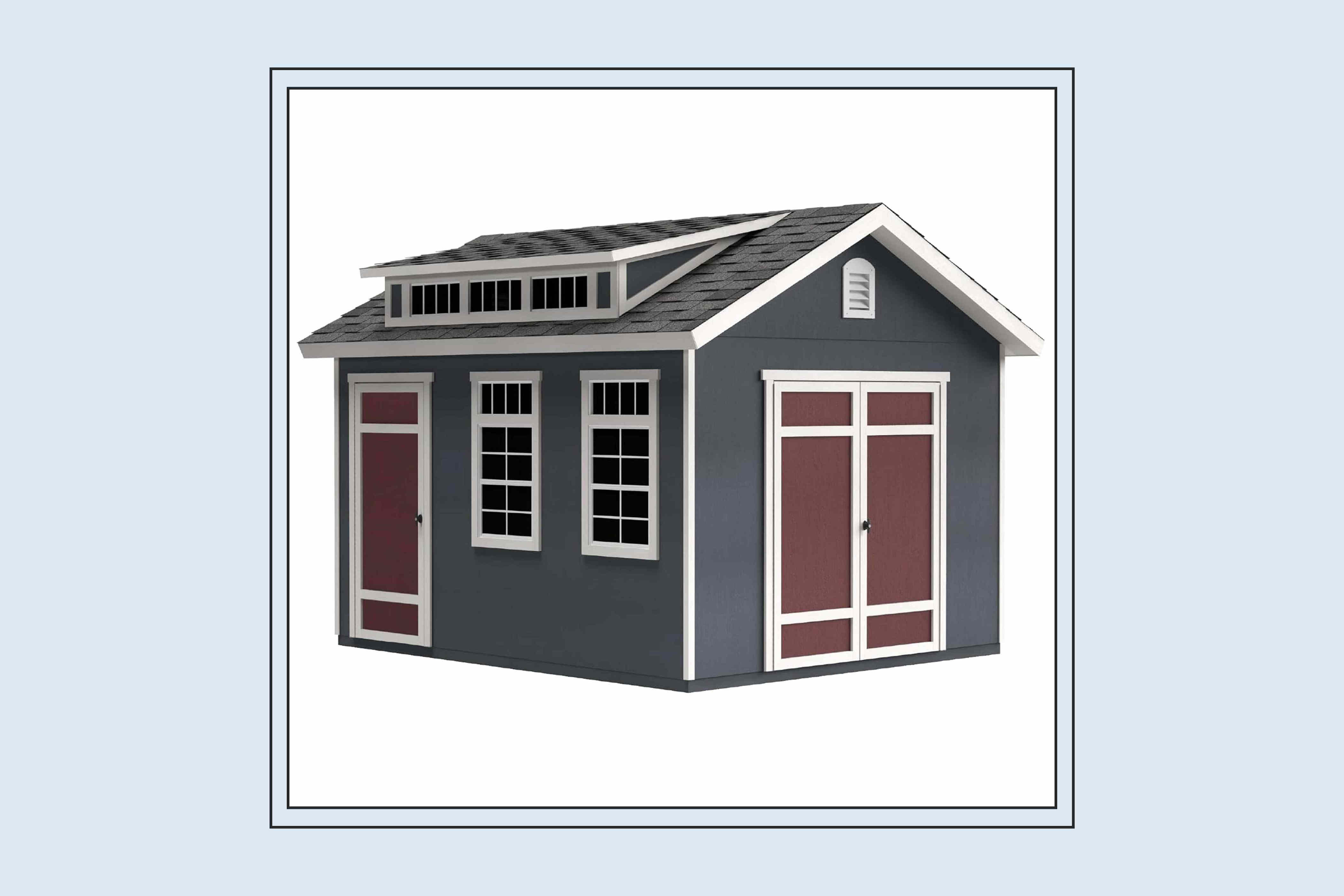 This $2,800 Storage Shed Looks Like A Charming Cottage With A Dormer ...