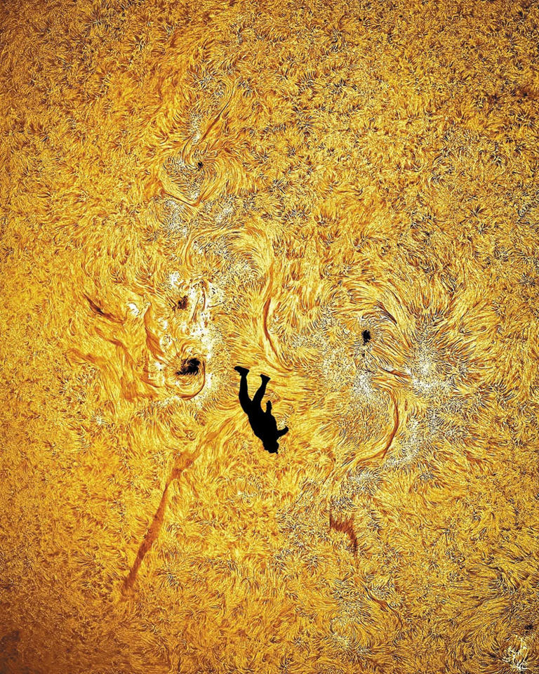 Solar Photo Depicts 'Icarus' Fall in Sun's Glare