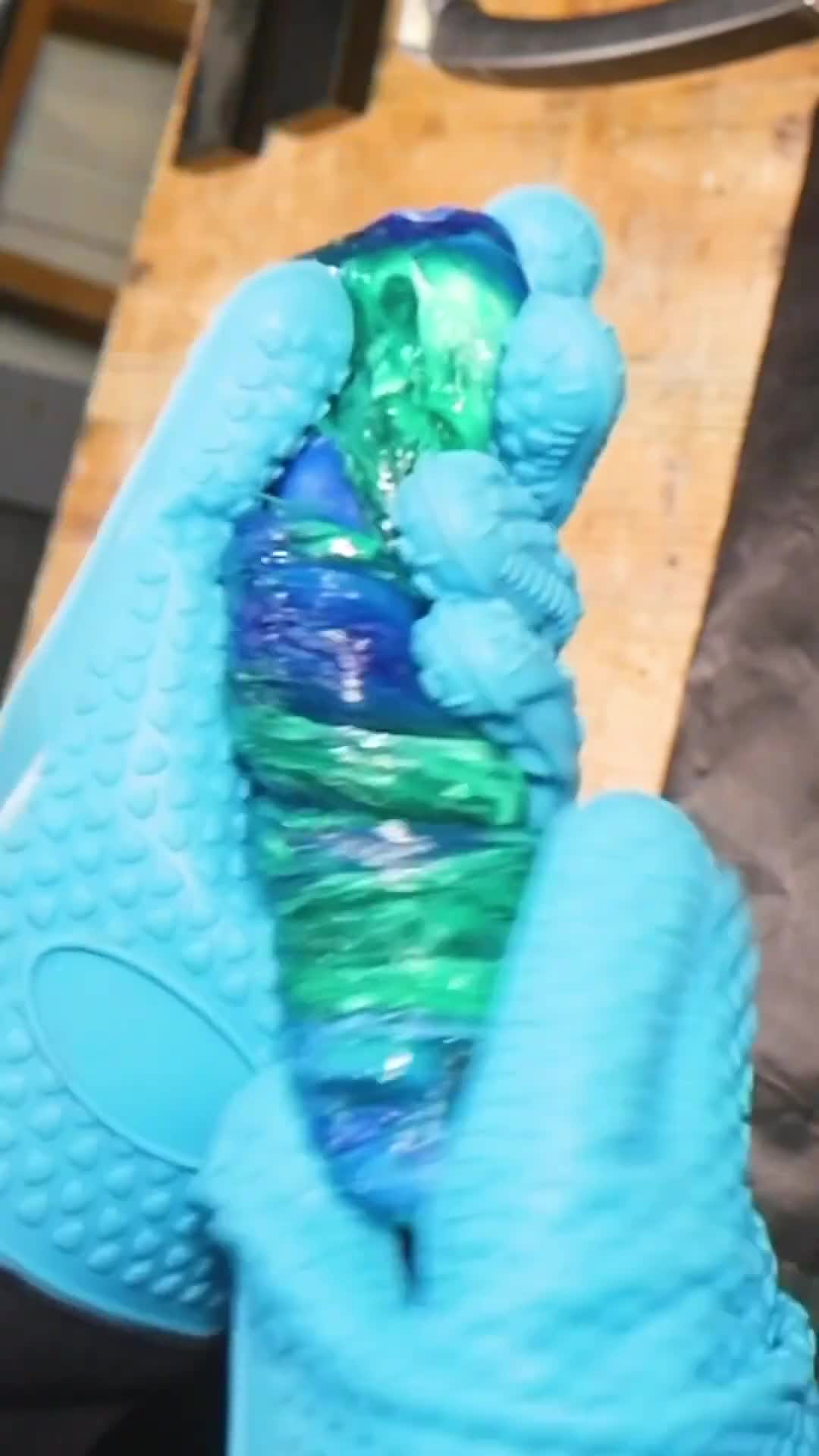 Repairing wood with recycled plastic