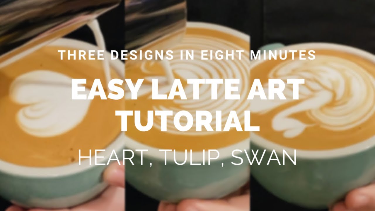 Barista Latte Art Training: Hearts, Tulips, and Swans (Easy for ...