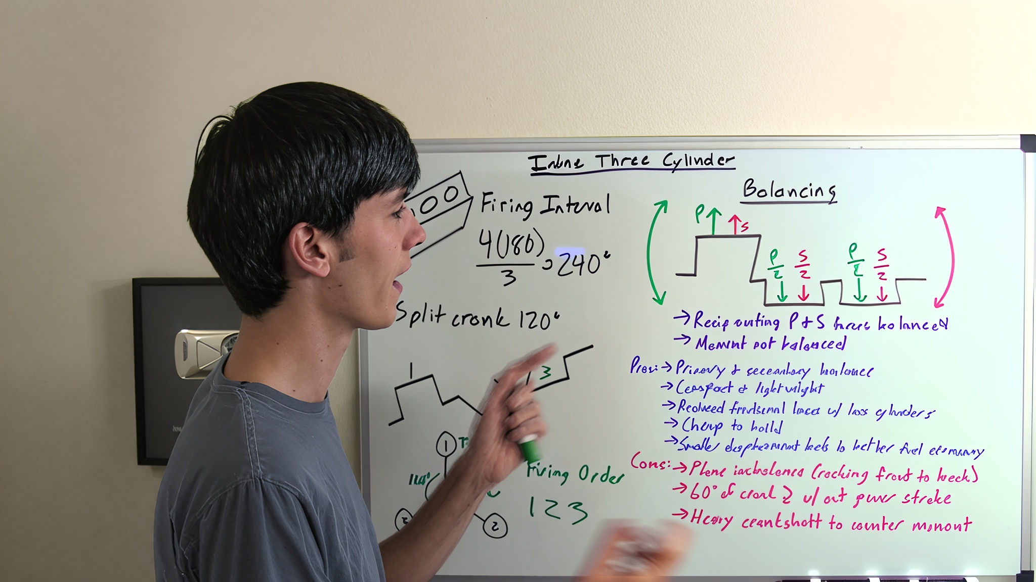 Inline 3 Cylinder Engine - Explained