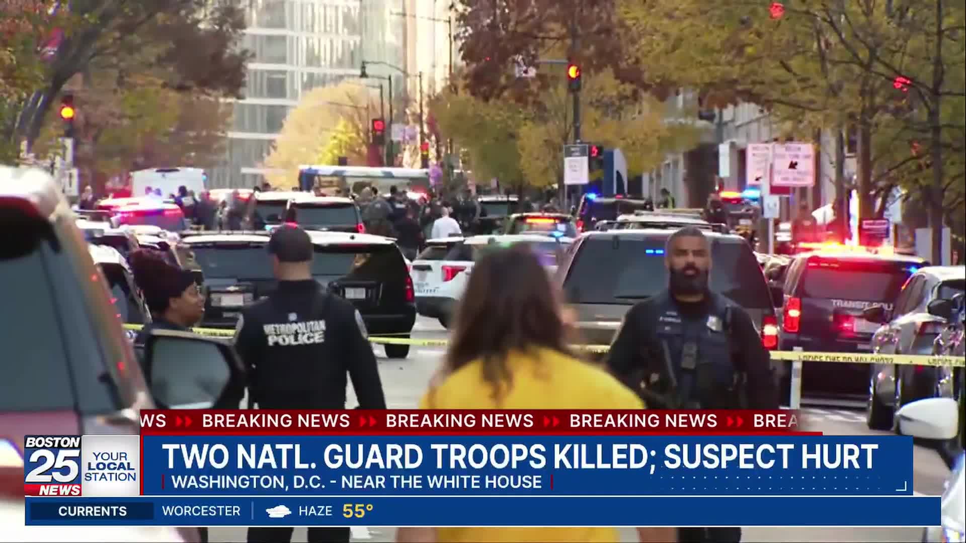 Two National Guard members shot just blocks from the White House