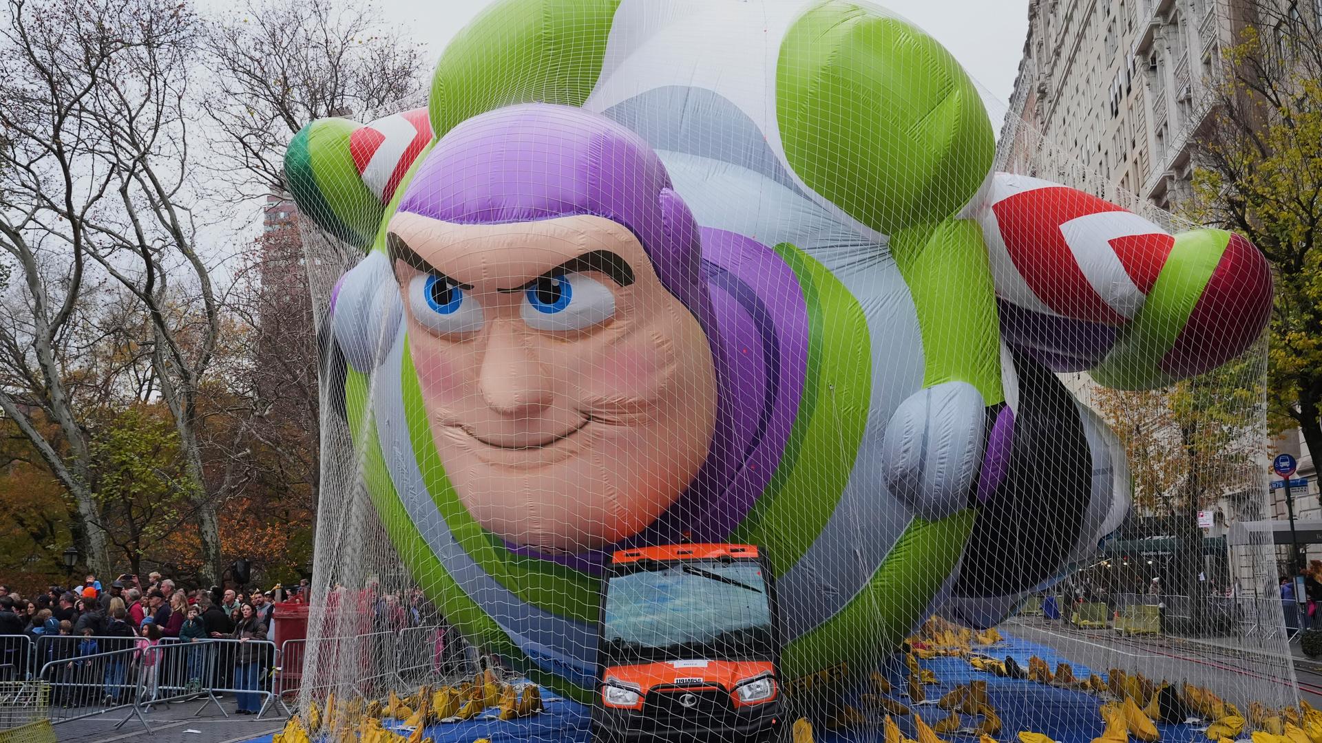 Balloons come to life ahead of Macy's Thanksgiving Day Parade