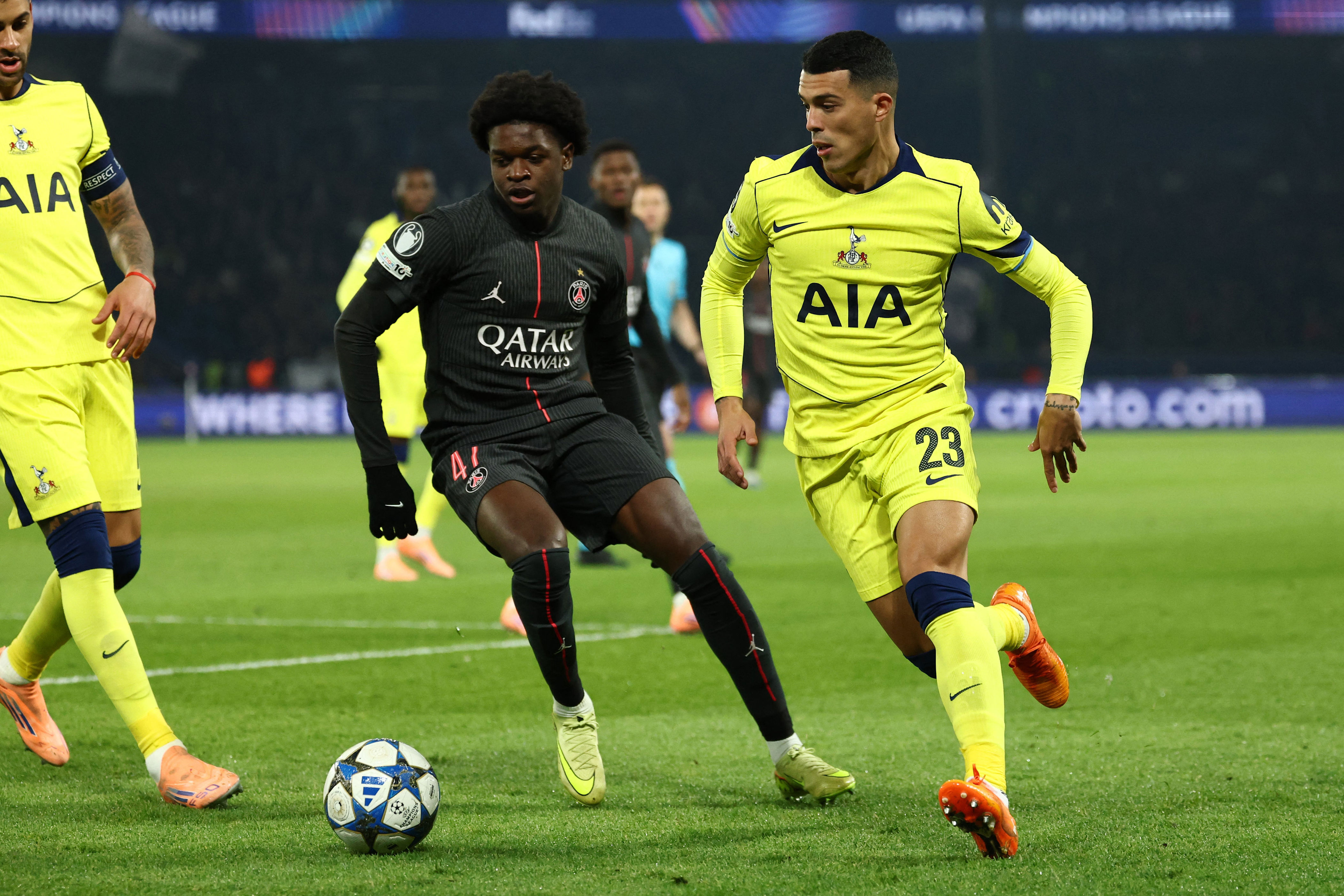Spurs slip to PSG defeat in eight-goal Champions League thriller