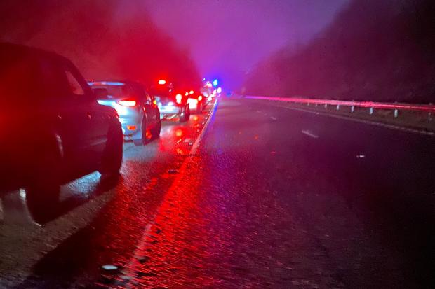 A590 closed in both directions near Dalton-in-Furness after collision