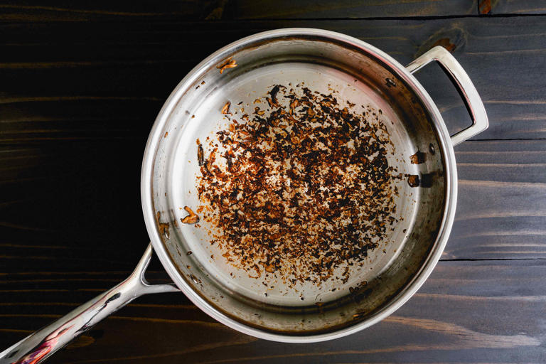 How To Remove Caked-On Food From Pots And Pans With A Simple Laundry Staple