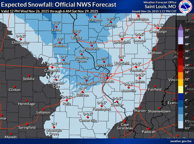 First winter storm of the season may bring snow to the St. Louis region